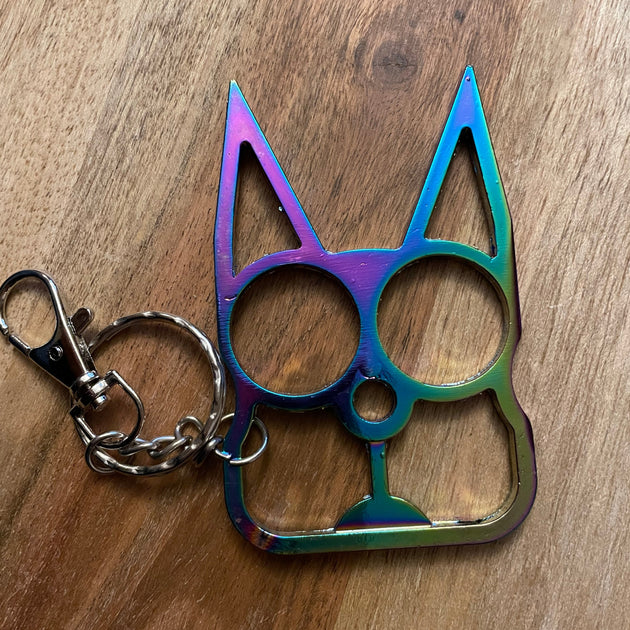 Holographic Knuckle Keychain | Self Defense Knuckles | Stunning Safety